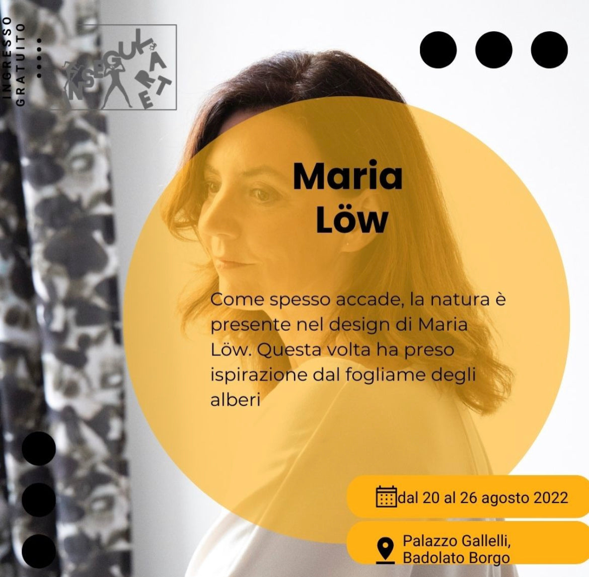 Insegui l’Arte festival 20-26 aug 2022 – Studio Maria Löw
